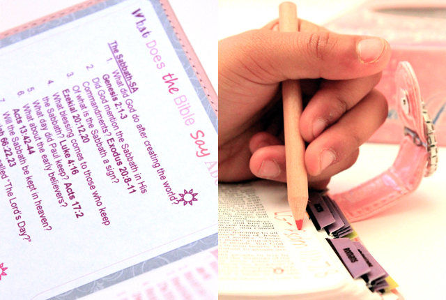 Bible Marking Sheets - Home Made by Carmona