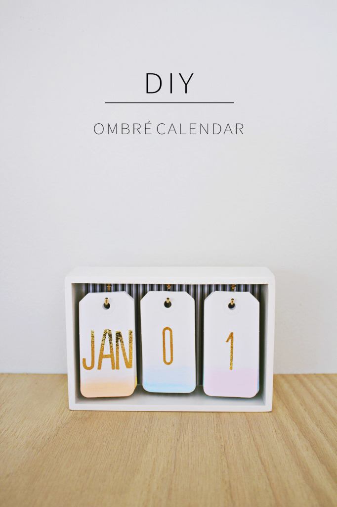DIY Desk Calendar - Home Made by Carmona