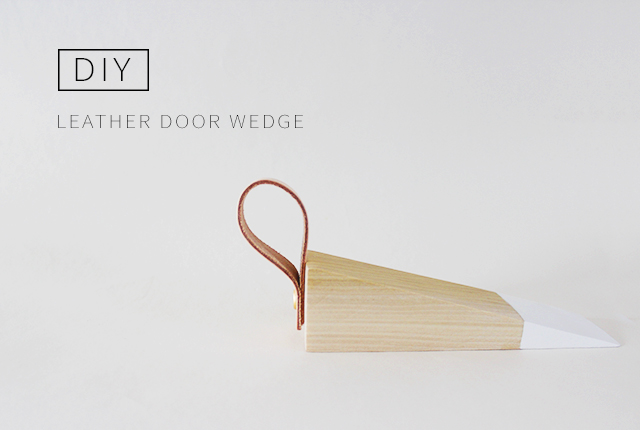 DIY Leather Door Wedge - Home Made By Carmona