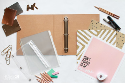 How To Craft A Cute Binder - Home Made By Carmona