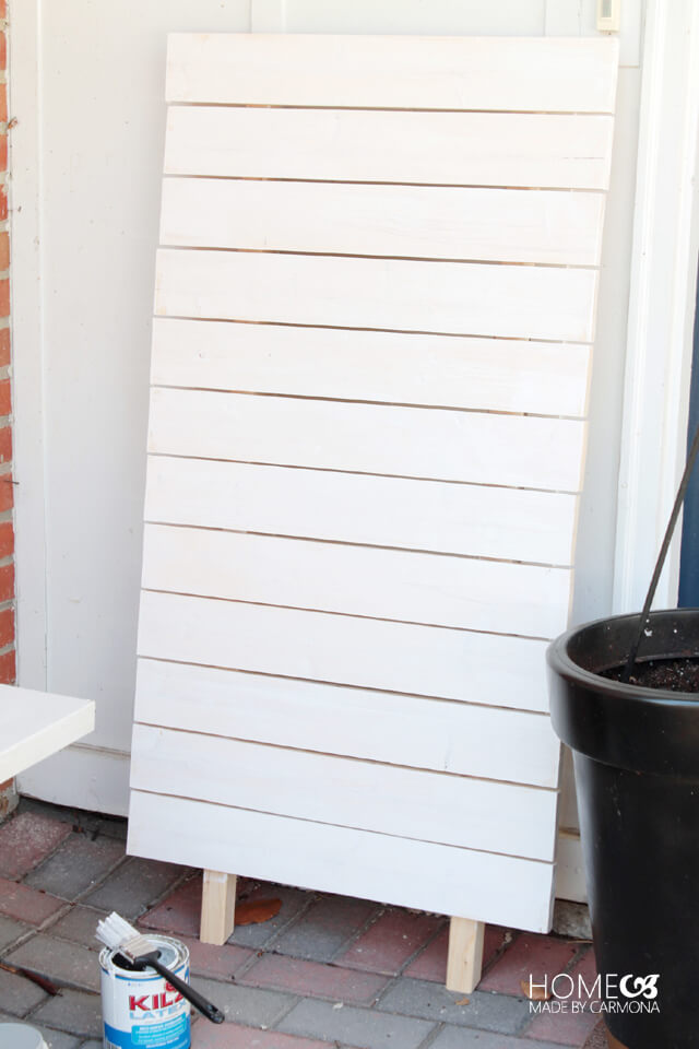 Paint the wooden slats - Home Made By Carmona