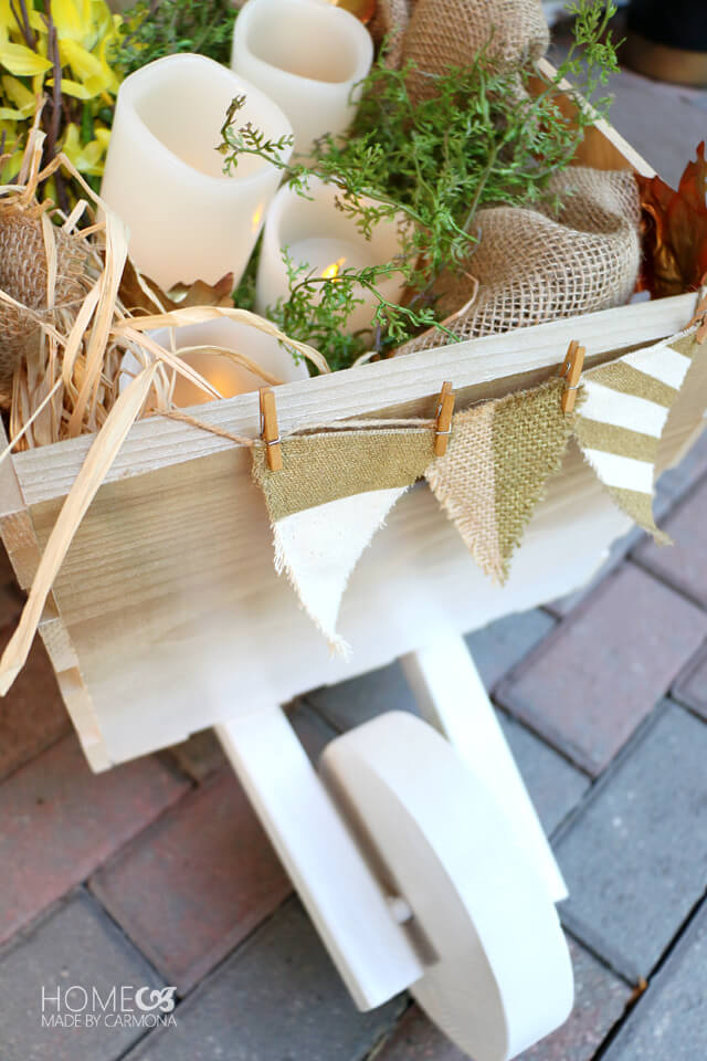 DIY Rustic Wheelbarrow - Home Made by Carmona