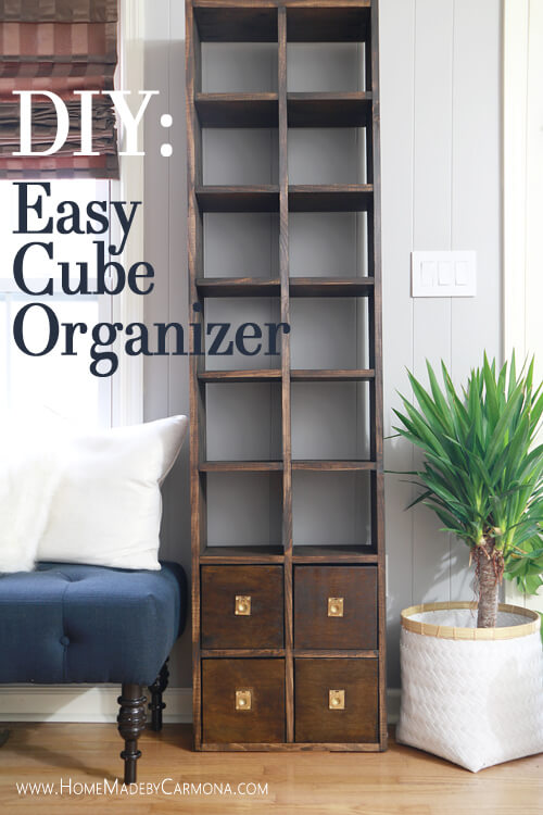 DIY Custom Cube Organizer - Home Made By Carmona