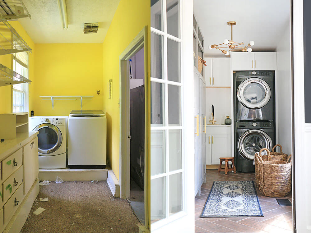 Laundry-Room-Before-and-After-split-view - Home Made By Carmona